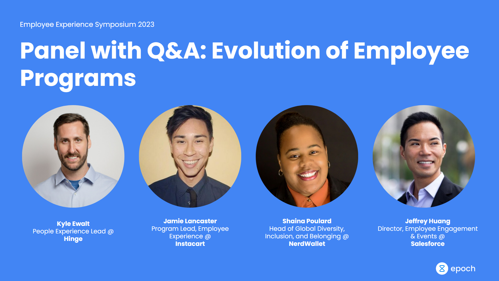 Epoch | [Panel] Evolution of Employee Programs